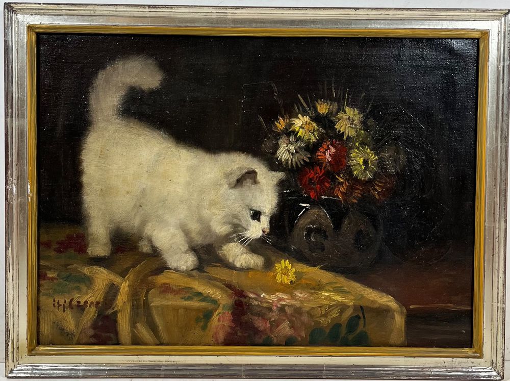 Bèla II Czene (1911-1999) Ölgemälde mit eine Katze (Gebraucht) in Root ...