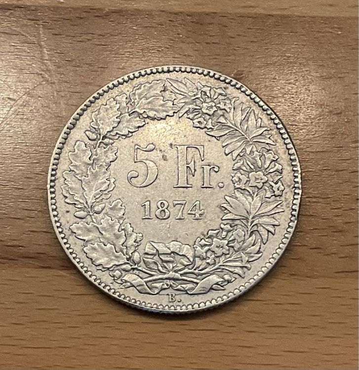 5Fr. Silber Schweiz 1874-ss | Kaufen auf Ricardo
