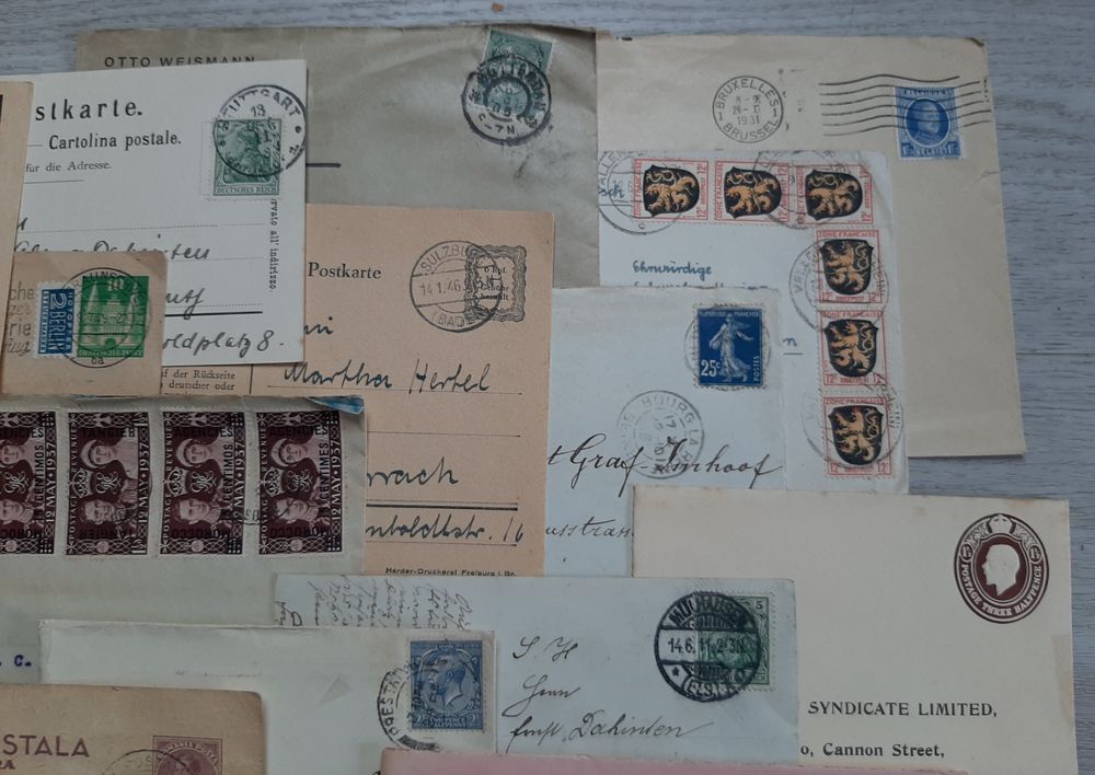 Lot 20 antike BRIEFE alte Welt (Gebraucht) in Brittnau für CHF 5 – mit ...