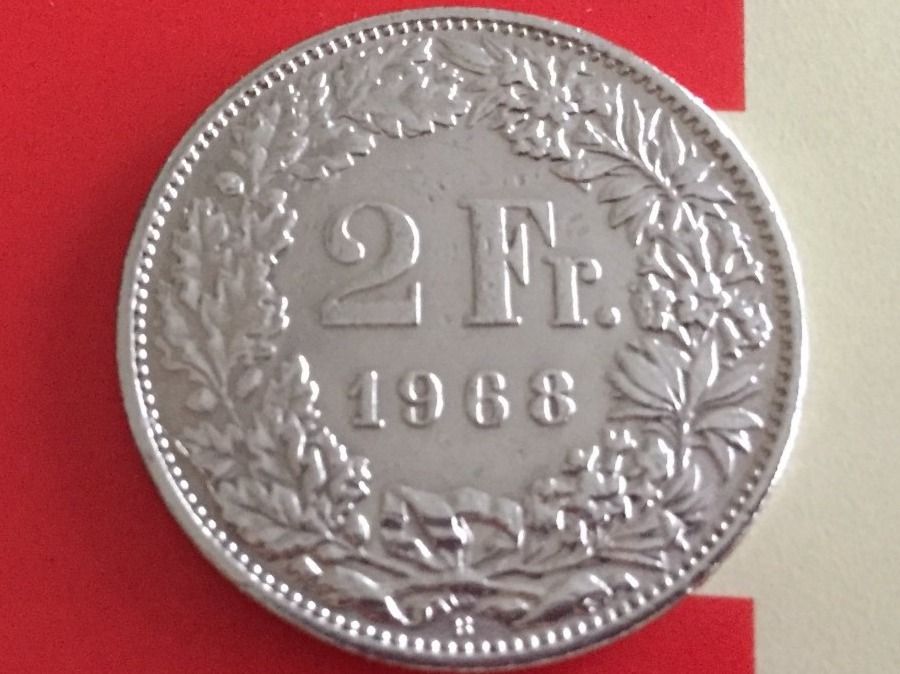 2 Franken 1968 B + 1968 oMz, ss-vz (Gebraucht) in Elsau für CHF 6.6 – mit Lieferung auf Ricardo ...