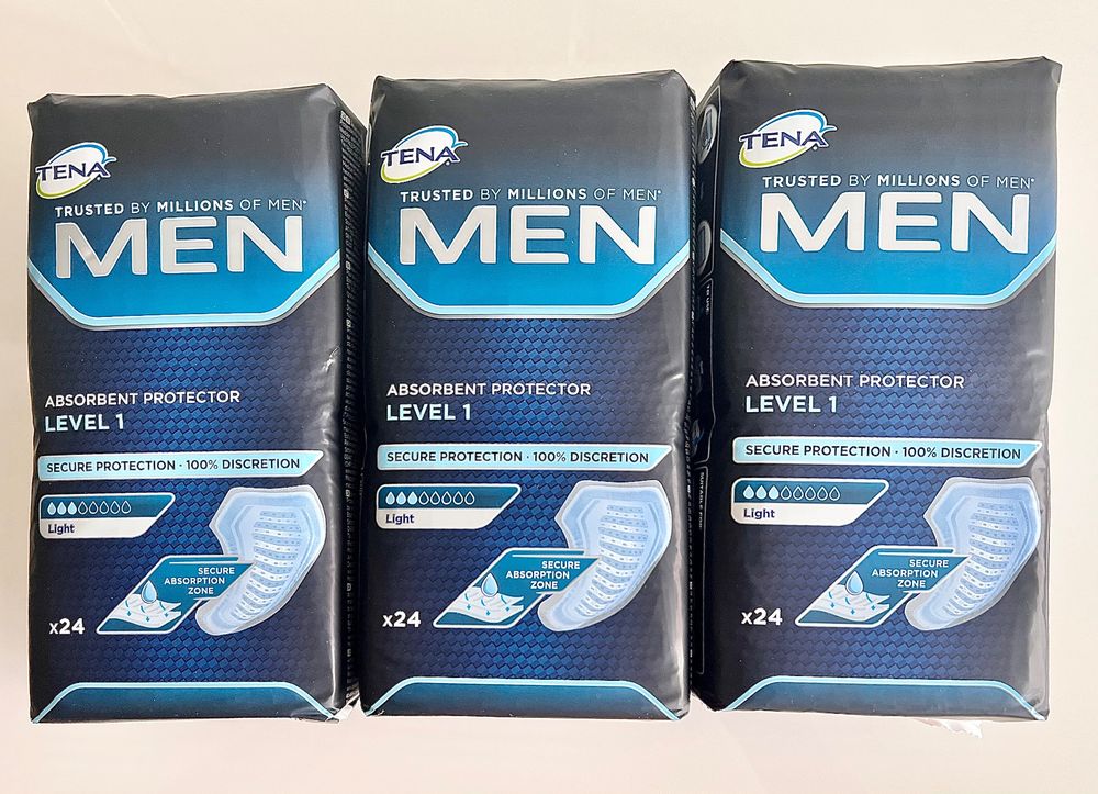 TENA MEN Absorbent Protector, Level 1 (3 Pack à 24 Stück) (Neu und ...