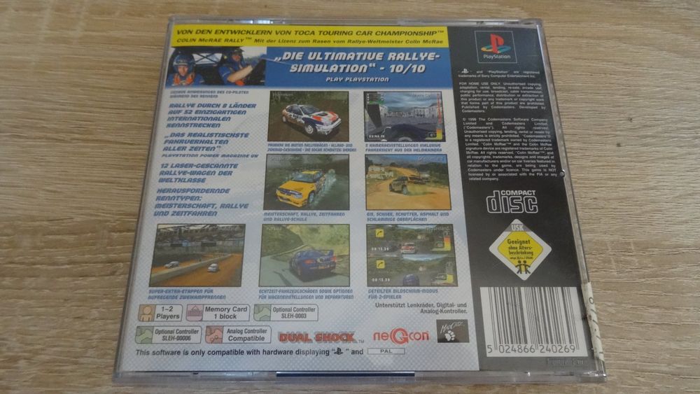Colin McRae Rally - PlayStation 1 PS1 (Gebraucht) in Ebertswil für CHF 6 – mit Lieferung auf ...