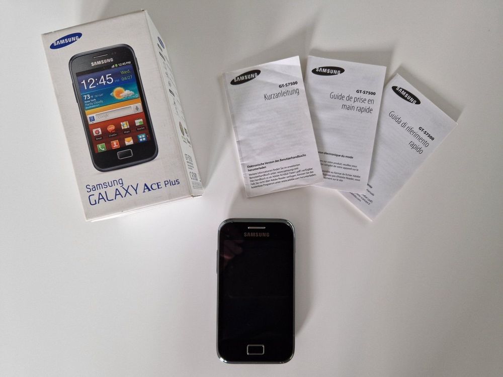 SAMSUNG Galaxy Ace Plus GT-S7500 mit Ladekabel (Gebraucht) in Büron für ...
