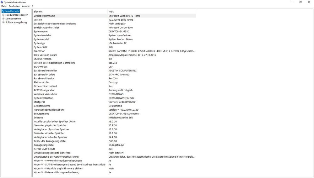 PC Intel(R) Core(TM) i7-6700K CPU @ 4.00 GHz | Kaufen auf Ricardo