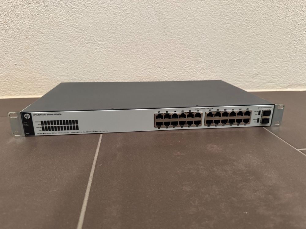 HP 1820-24G Switch J9980A 24 Ports Gigabit Rack Switch (Gebraucht) in Kastanienbaum für CHF 30 ...