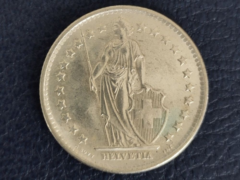 2 Franken Silbermünze von 1965 (schön) (Gebraucht) in Eggersriet für CHF 6 – mit Lieferung auf ...