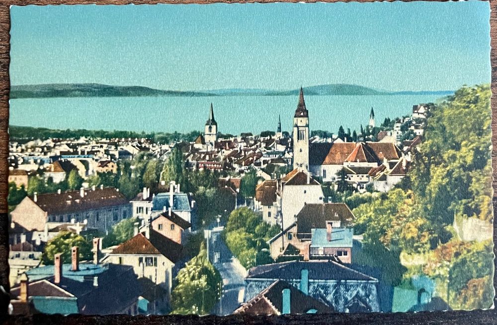 BIEL - BIENNE - Carte ancienne - Belle vue générale (Gebraucht) in Lutry für CHF 3 – mit ...