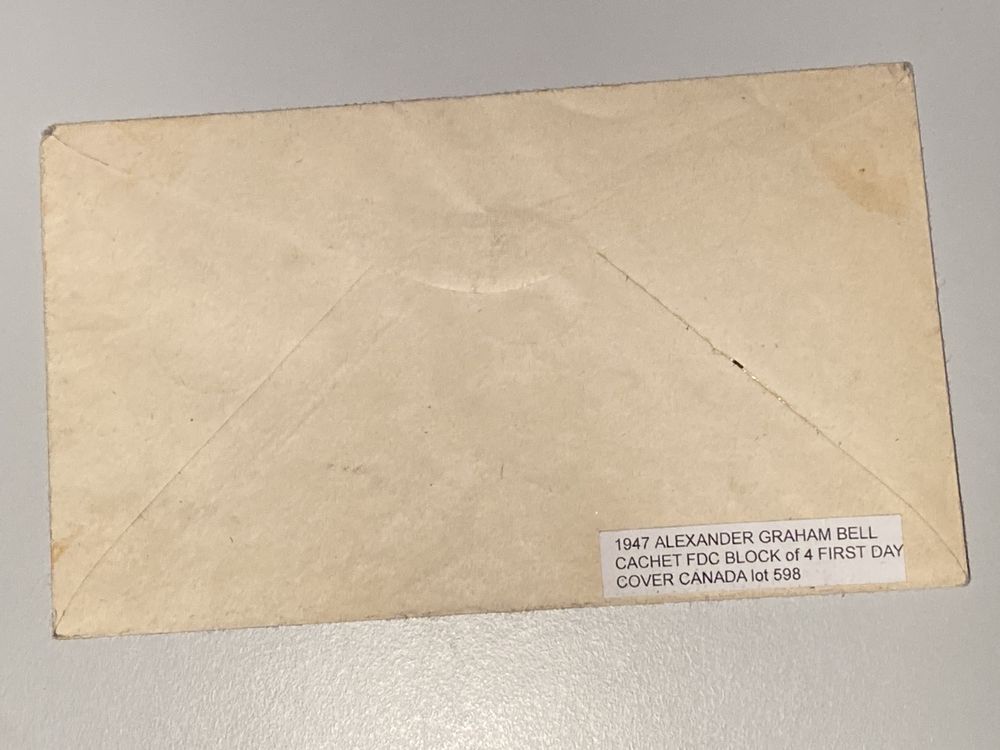 Kanada 1947, Alexander Graham Bell, 4er B. gest. Brantford (Gebraucht ...