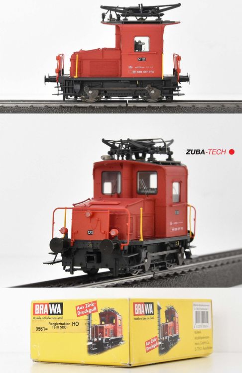 Brawa 0561 Rangiertraktor Te III SBB H0 GS Analog mit OVP (Gebraucht ...