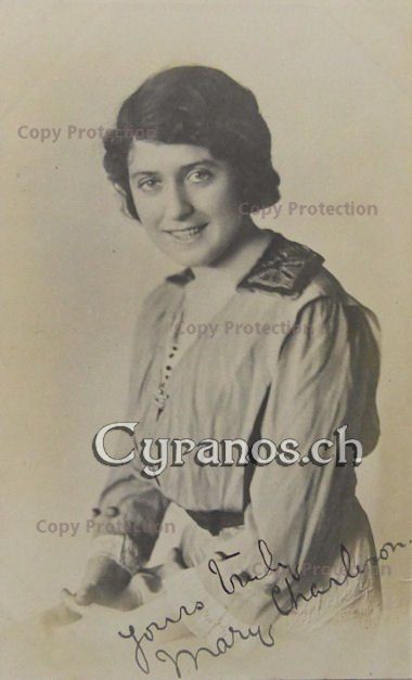 Mary Charleson (1890-1961) Schauspielerin - Autogramm (Gebraucht) in ...