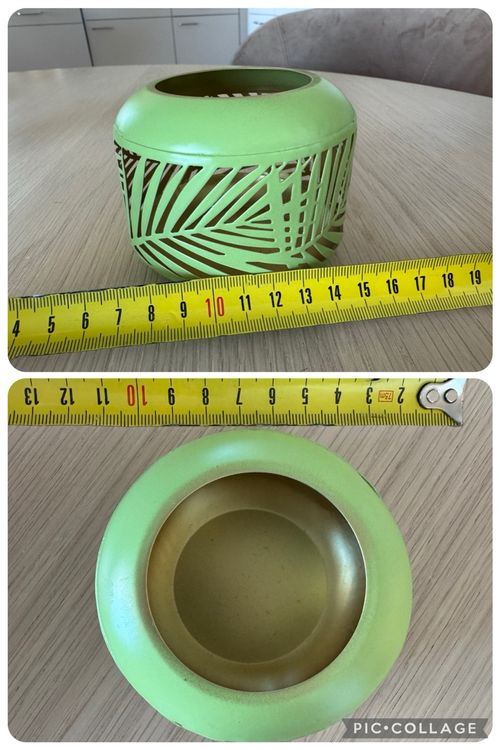 Windlicht Teelichthalter Kerzenhalter Palmenblatt Deko (Gebraucht) in Dübendorf für CHF 1 – mit ...