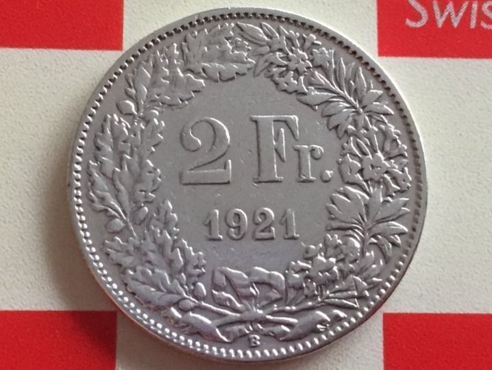 2 Franken 1921 ss+, nur 2,0 Mio! (Gebraucht) in Elsau für CHF 6.1 – mit Lieferung auf Ricardo kaufen