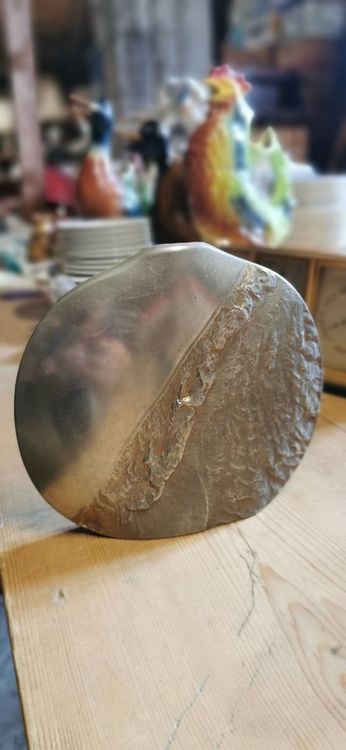 HELGI JOENSEN NORWAY TINN PEWTER SIGNED BRUTALIST ART VASE (Gebraucht ...