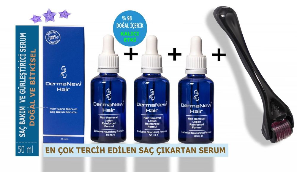 3 DermaNew Hair 50 ml Haarwuchsförderung mit Dermaroller | Kaufen auf ...