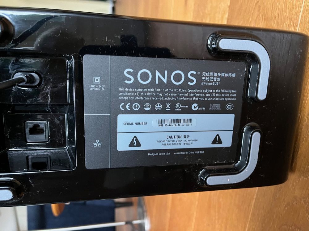 Sonos Sub (2. Gen) - Schwarz | Kaufen auf Ricardo