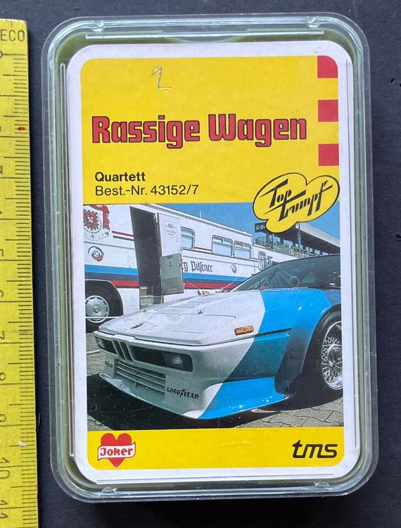 Rassige Wagen Auto-Quartett tms/32 Spielkarten/vintage (Gebraucht) in ...