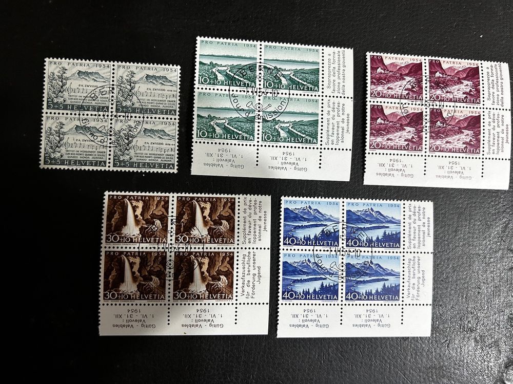 Pro Patria 1954 mit franz. ET-Stempel, SBK CHF 250.00 | Kaufen auf Ricardo