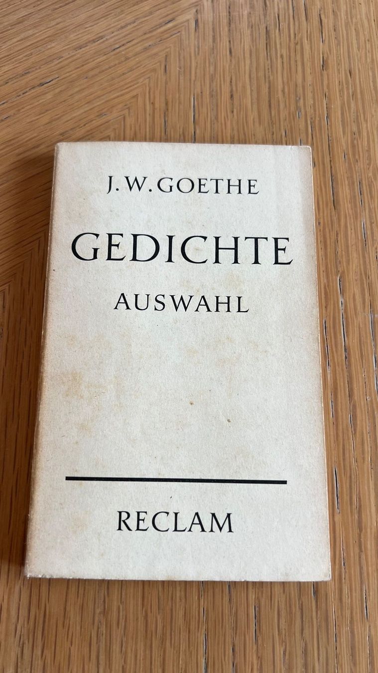 Goethe - Gedichte Auswahl - Reclam - Klassiker! 1958 (Gebraucht) in ...