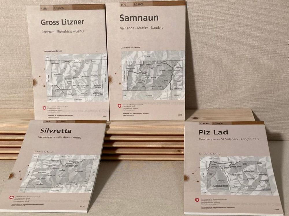 Landkarten 1:25 000 4 Stück Neu | Kaufen auf Ricardo