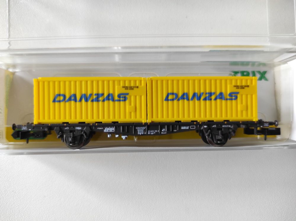 Container-Tragwagen "Danzas" der SBB von Minitrix N | Kaufen auf Ricardo