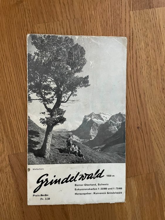 Vintage Wanderkarte Grindelwald & Berner Oberland (Gebraucht) in Thal für CHF 5 – mit Lieferung ...