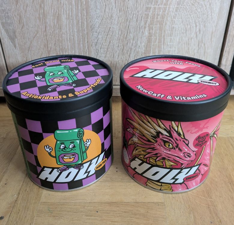 Zwei Holy Energy Tubs -Energy und Ice Tea (Neu (gemäss Beschreibung ...