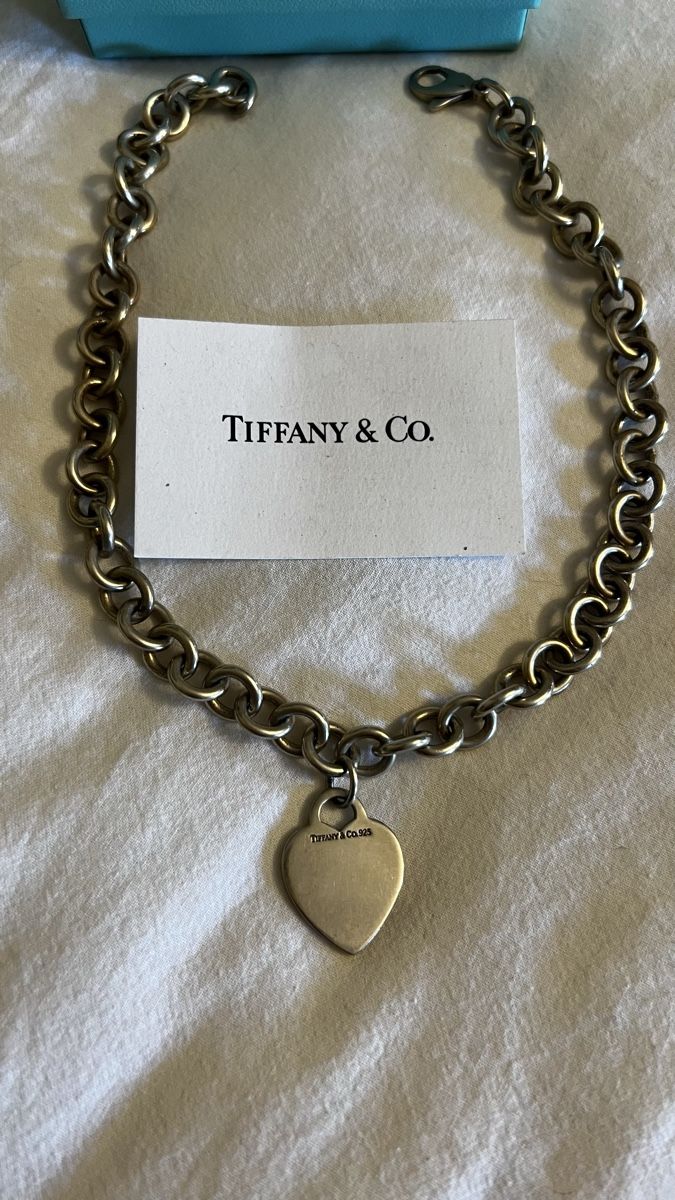 Tiffany & Co. Halskette mit Herzanhänger, Top Zustand! (53) (Gebraucht) in Oeschgen für CHF 30 ...