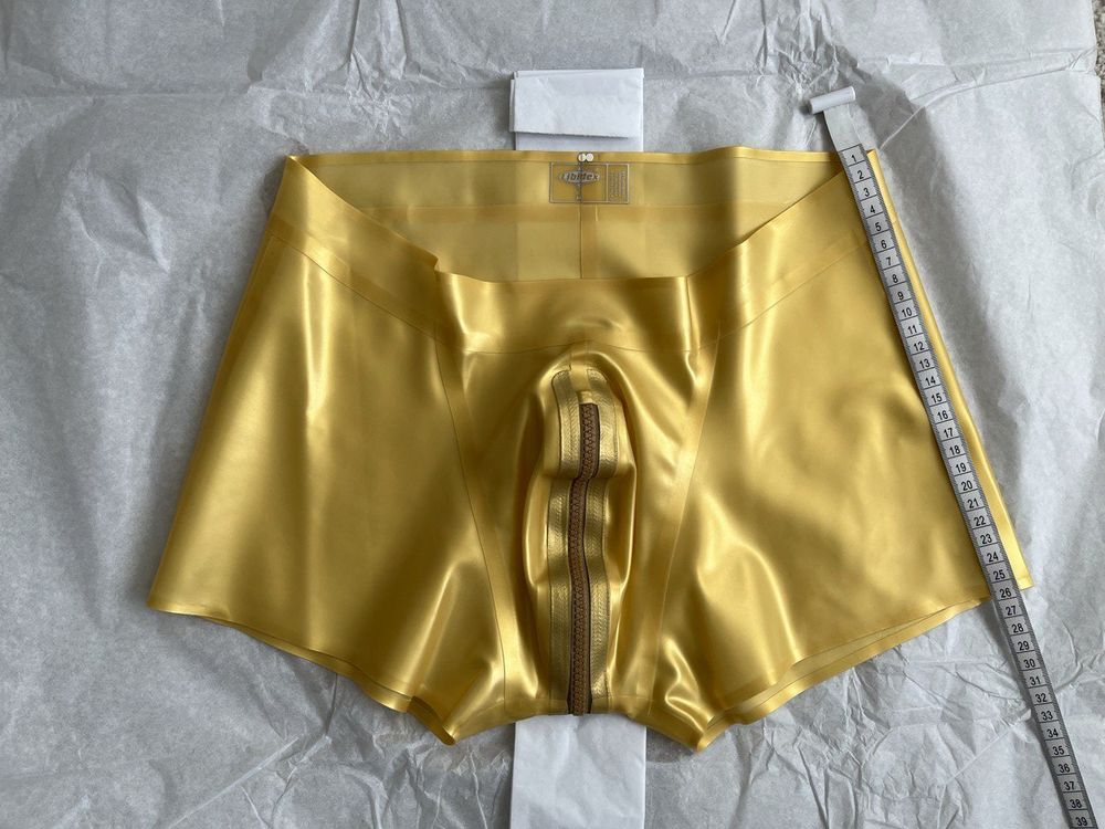 Libidex Latex Boxershorts – Pearlsheen Gold – Gr. M – NEU (Neu (gemäss ...