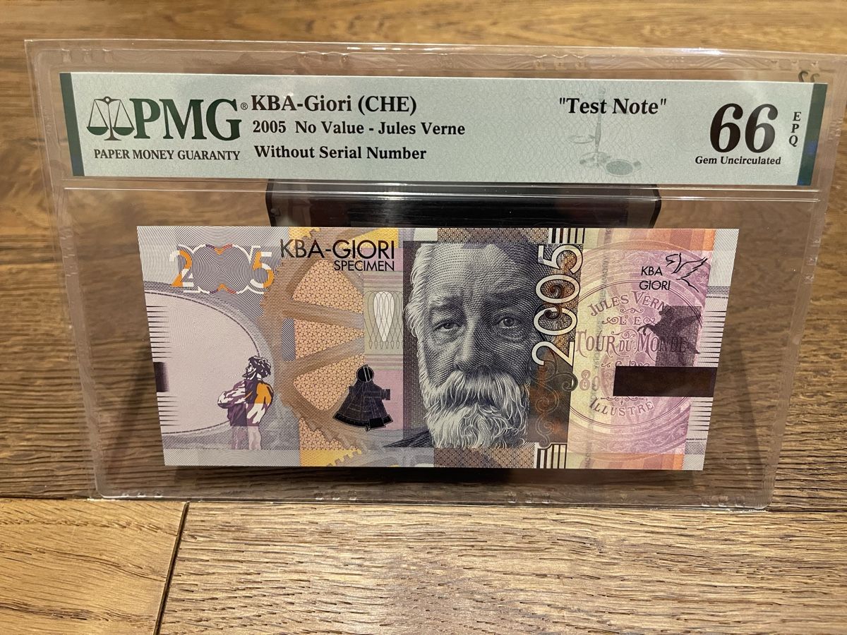 Seltene KBA-Giori Banknote, 2005 No Value, Jules Verne! (Neu und ...