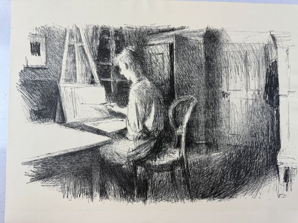 Fritz Deringer (1903-1950) Litho aus dem Nachlass mit stempe (Gebraucht ...