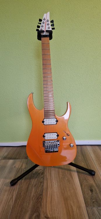 IBANEZ RG 7-String - Spezial Umbau - Mit Tremolo - Orange | Acheter sur ...