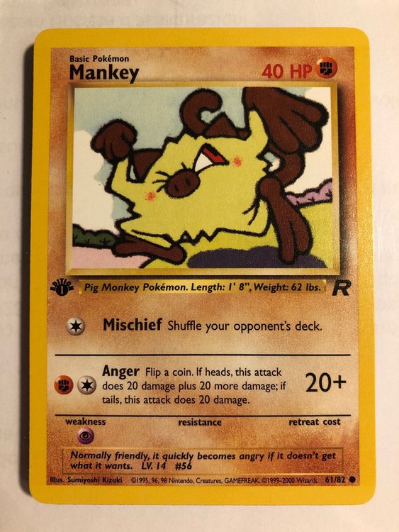 Mankey 1st Team Rocket - MINT - ab 1.- (Usato) a Giubiasco per CHF 3 ...