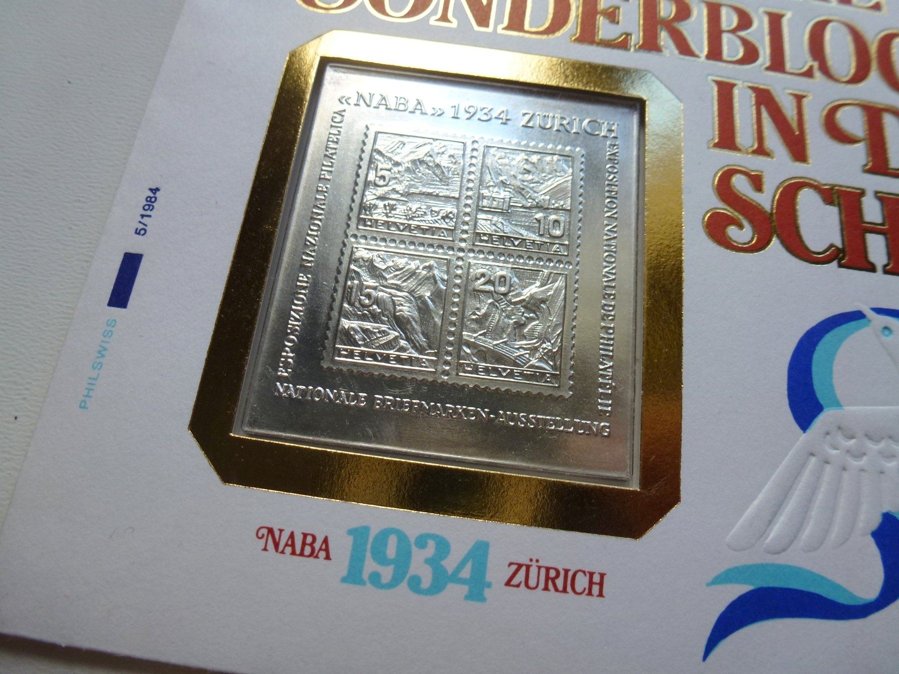 ++Naba Zuri 84 Brief, Feinsilberausgabe mit 29.85 Silber (Gebraucht) in ...