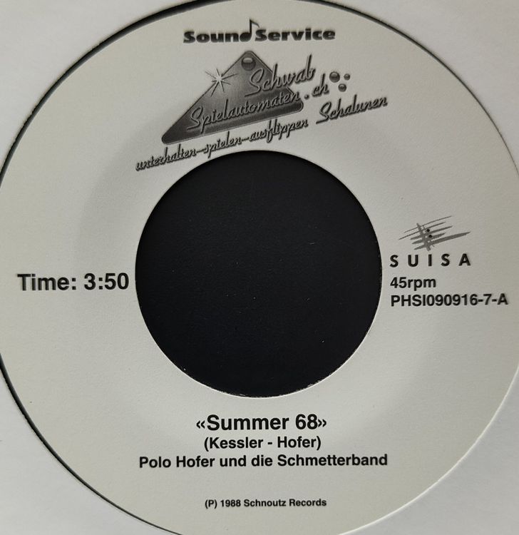 Vinyl Single Polo Hofer - Summer 68/Vermisse di | Kaufen auf Ricardo