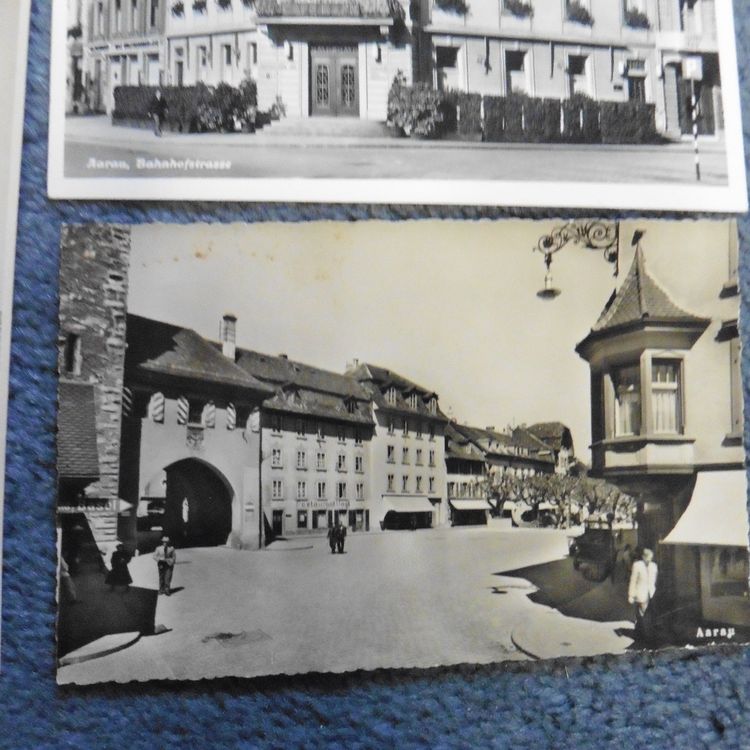 Aarau,8 Fotos,Rekl.,Rest.Bank/Anker/Krone/Bären,Post-/Wagen (Gebraucht) in Lausen für CHF 10 ...