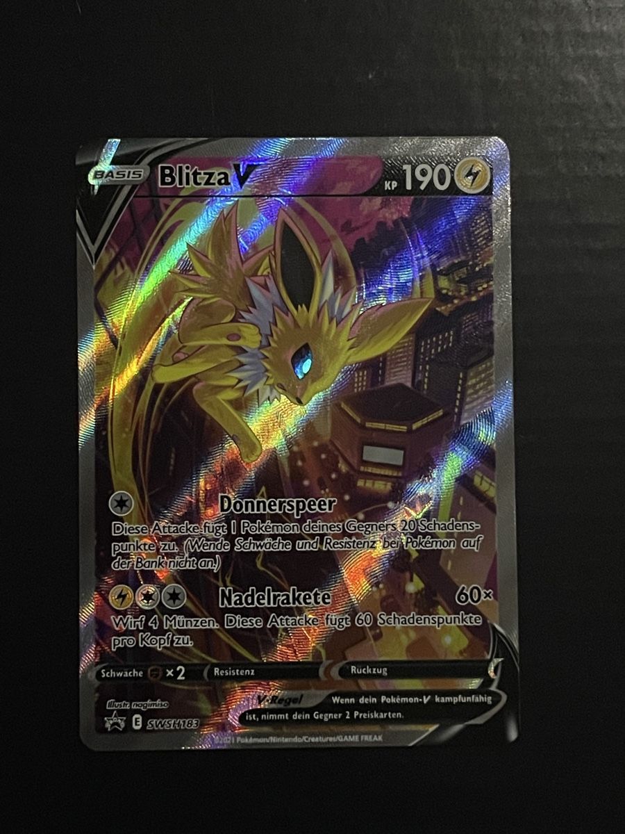 Blitza V / Jolteon V Promo SWSH183 alt art DE Boosterfrisch (Neu ...