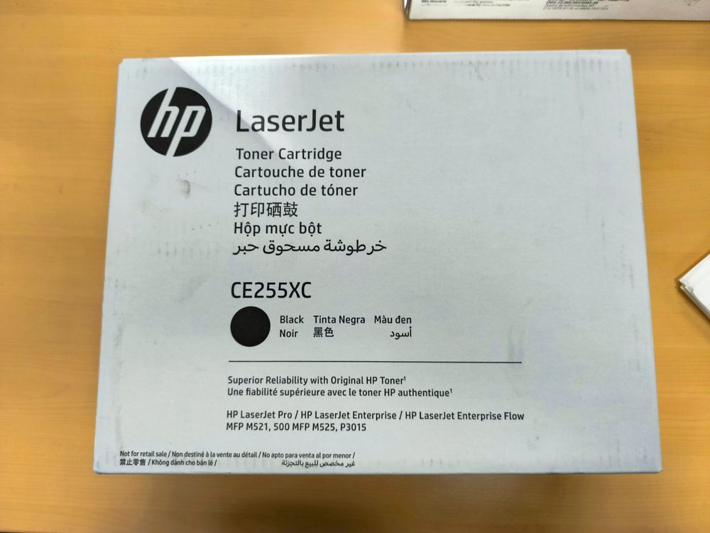 Original HP Toner CE255XC Schwarz (Neu) (Neu und originalverpackt) in ...
