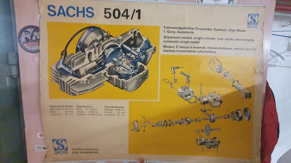 sachs 504 Explosionszeichnung (Neu (gemäss Beschreibung)) in Solothurn ...