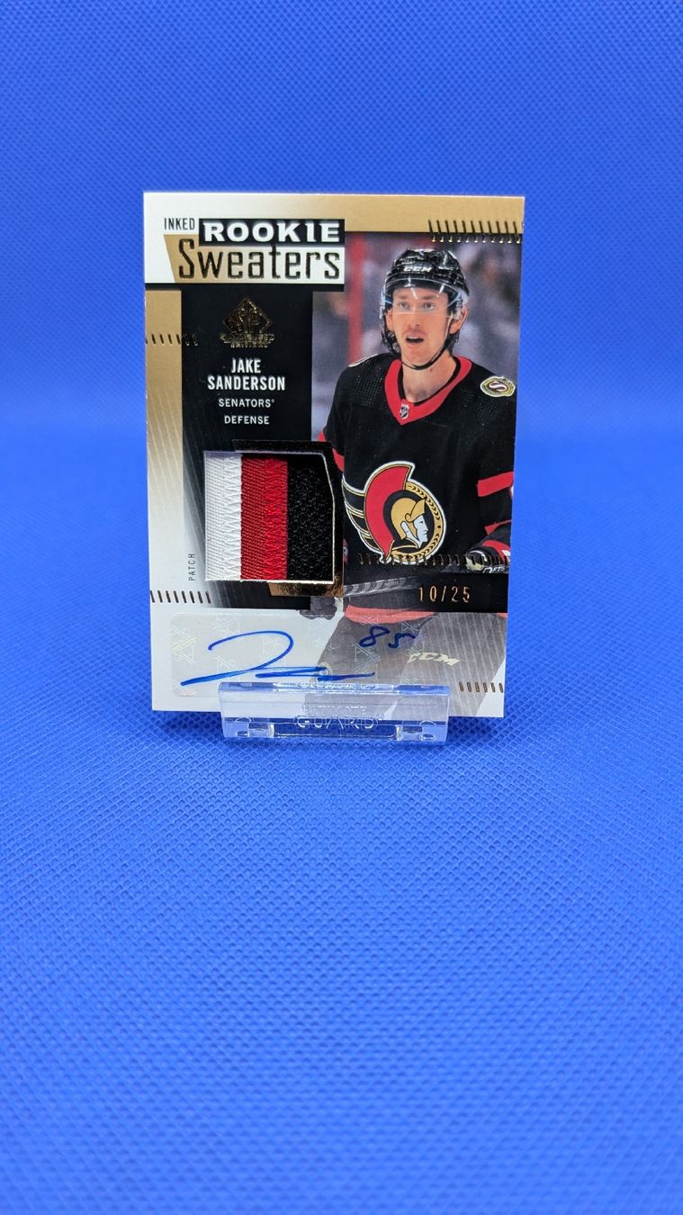 2022-23 SP Jake Sanderson Inked Rookie Patch auto /25 (Neu (gemäss ...
