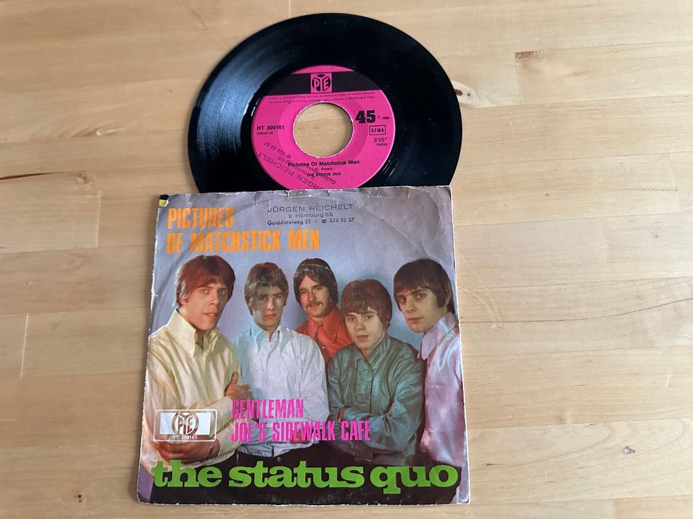 STATUS QUO rare Single Pictures of matchstick men 7" 60's (Gebraucht ...