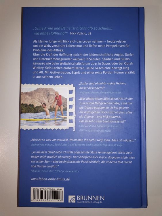 Nick Vujicic: Mein Leben ohne Limits (Gebraucht) in Dietikon für CHF 3 – mit Lieferung auf ...