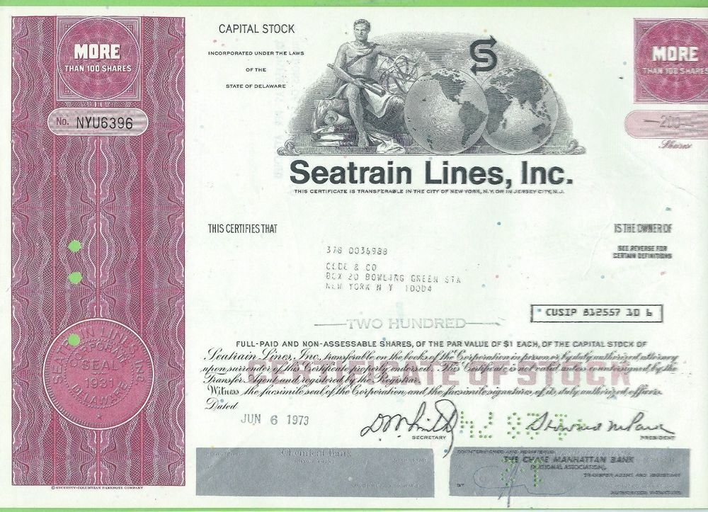 Seatrain Lines, Inc. 1973 | Kaufen auf Ricardo