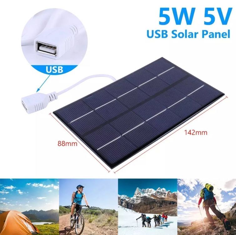 USB Solar-Panel (Neu und originalverpackt) in Thun für CHF 12.95 – mit ...