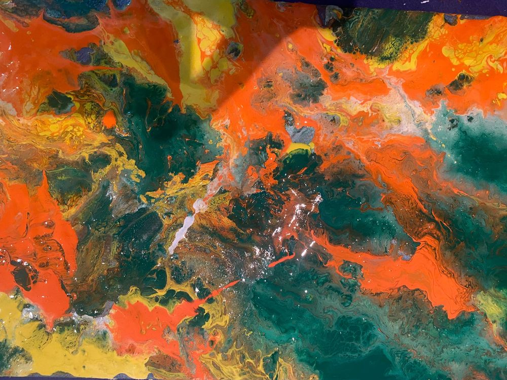 Abstrakt pouring | Kaufen auf Ricardo