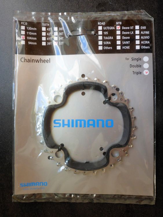 Shimano FC-M770: MTB Deore XT Kettenblatt 32 Zähne | Kaufen auf Ricardo