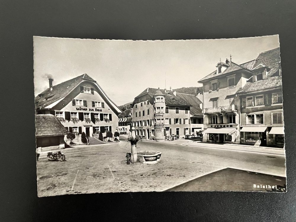 AK SO Balsthal ( Gasthaus Kreuz, Gasthof Central, F. Jenner) (Gebraucht) in Thal für CHF 11 ...
