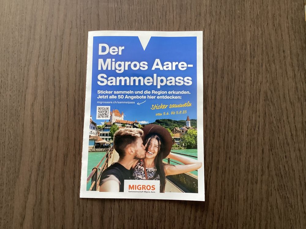 Migros Aare Sammelpass voll 1x | Kaufen auf Ricardo