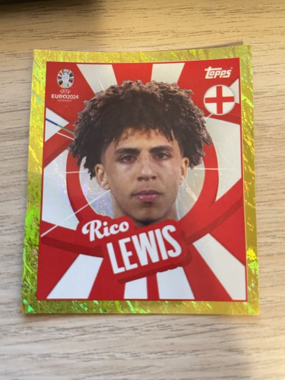 EM 2024 Topps Sticker - Rico Lewis ENG PTW (Neu (gemäss Beschreibung ...