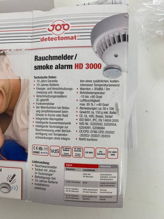 Joo Detectomat Rauchmelder HD 3000 5 Stk L 4115 | Kaufen auf Ricardo