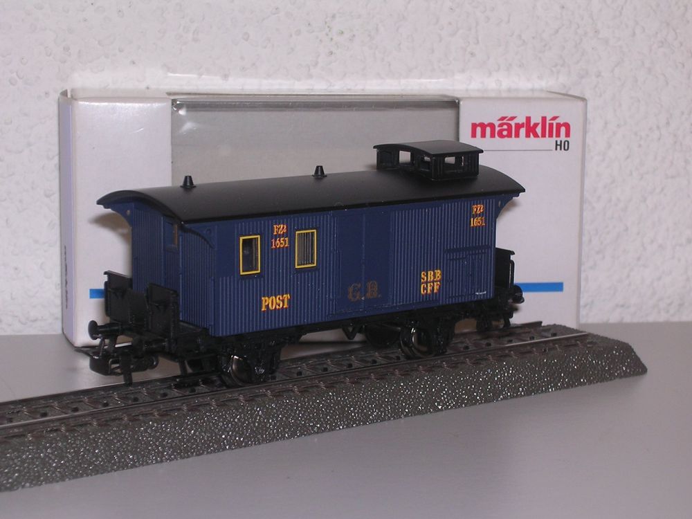 Märklin 4038,902 Gepäckwagen F2 Gotthardbahn mit OVP (Neu (gemäss Beschreibung)) in Beringen für ...